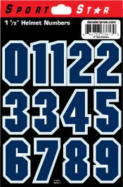 1 1/2" Block Numbers - Navy