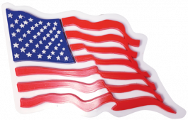 3D Waving USA Flag