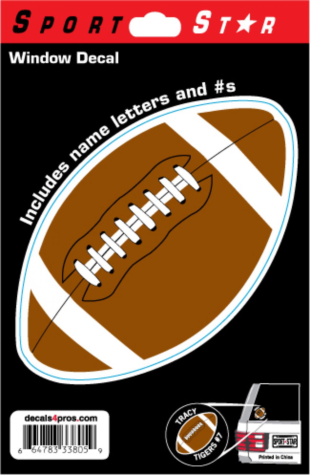 Rugby Window Decal